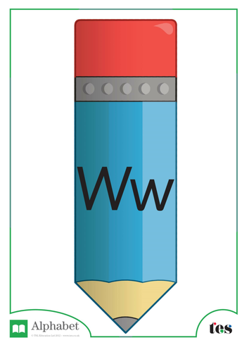 The Letter W - Pencil Theme | Teaching Resources