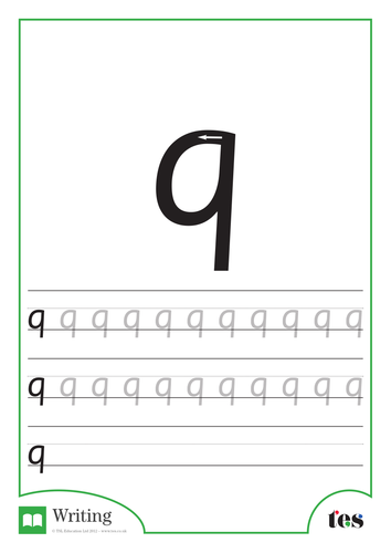Letter Formation – The Letter Q | Teaching Resources