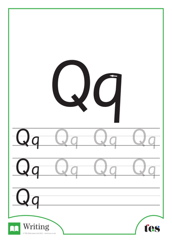 Letter Formation – The Letter Q | Teaching Resources