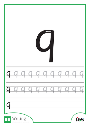 Letter Formation – The Letter Q | Teaching Resources