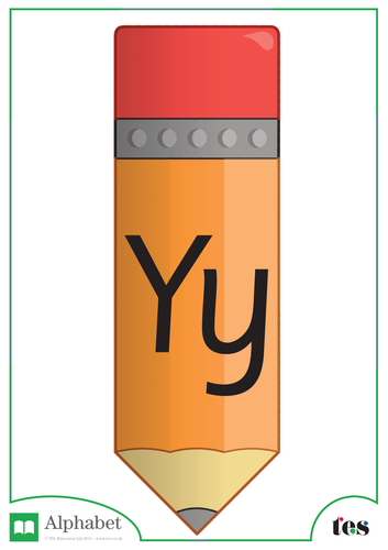 The Letter Y - Pencil Theme | Teaching Resources