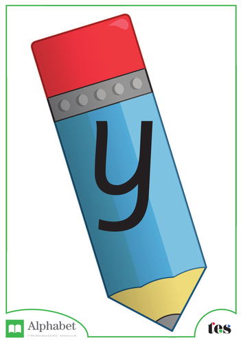 The Letter Y - Pencil Theme | Teaching Resources