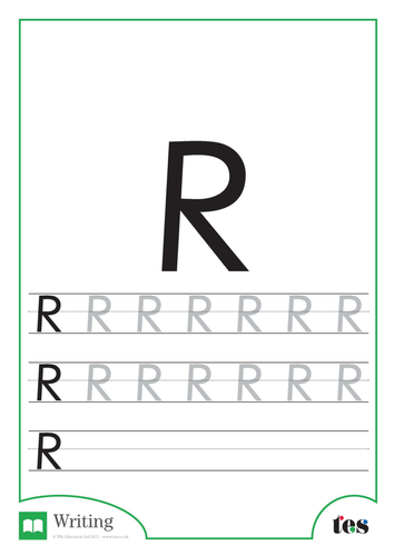Letter Formation – The Letter R | Teaching Resources
