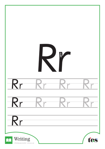 Letter Formation – The Letter R | Teaching Resources
