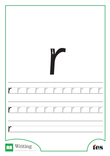 Letter Formation – The Letter R | Teaching Resources