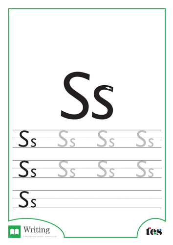 Letter Formation – The Letter S | Teaching Resources