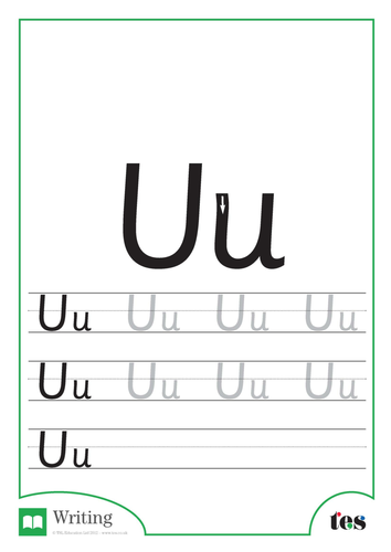Letter Formation – The Letter U | Teaching Resources