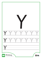 Letter Formation – The Letter Y | Teaching Resources