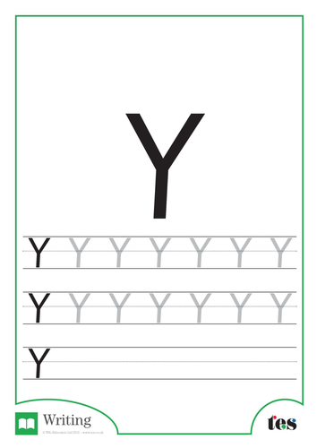Letter Formation – The Letter Y | Teaching Resources
