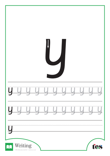 Letter Formation – The Letter Y | Teaching Resources