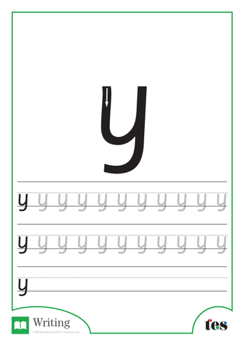 Letter Formation – The Letter Y | Teaching Resources