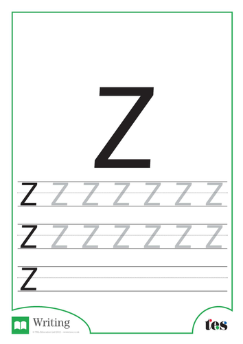 Letter Formation – The Letter Z | Teaching Resources