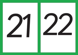 Number Flash Cards - Numbers 21-30 A5 | Teaching Resources