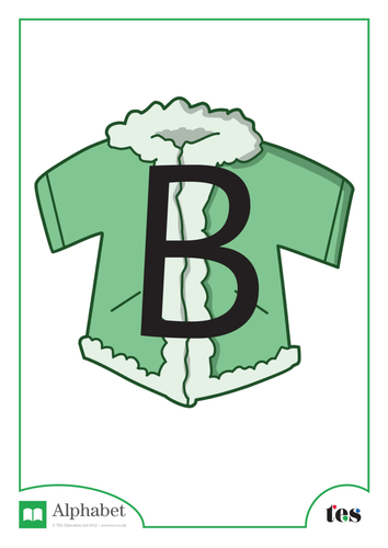 The Letter B - Clothing Theme | Teaching Resources