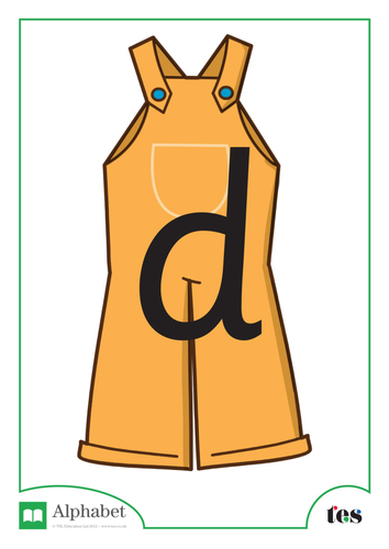 The Letter D - Clothing Theme | Teaching Resources