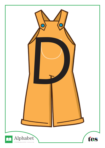 The Letter D - Clothing Theme | Teaching Resources
