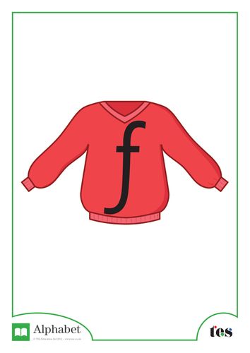The Letter F - Clothing Theme | Teaching Resources