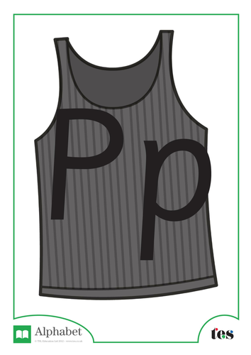 The Letter P - Clothing Theme | Teaching Resources