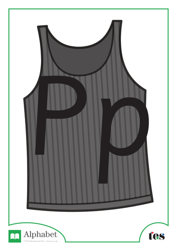 The Letter P - Clothing Theme | Teaching Resources