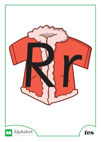 The Letter R - Clothing Theme | Teaching Resources