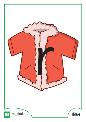 The Letter R - Clothing Theme | Teaching Resources
