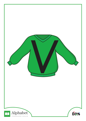 The Letter V - Clothing Theme | Teaching Resources