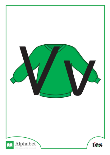 The Letter V - Clothing Theme | Teaching Resources