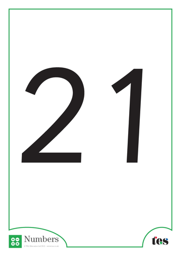 Number 21 Clip Art