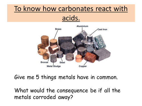 Reactions of metal carbonates and acids | Teaching Resources