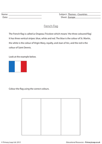 Flag of France | Teaching Resources