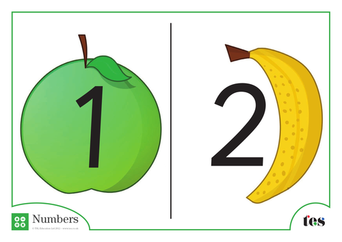 Number Cards - Fruit Theme 1-100 | Teaching Resources