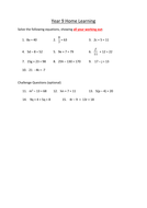 Solving Equations | Teaching Resources