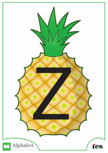 The Letter Z - Fruit Theme | Teaching Resources