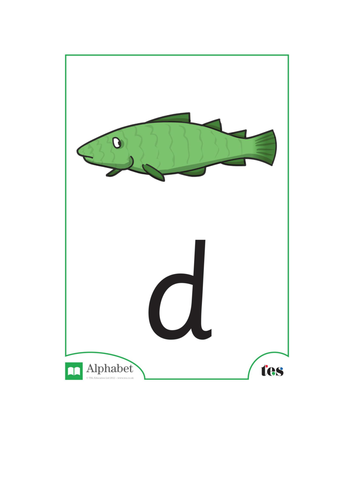 The Letter D - Ocean Theme | Teaching Resources