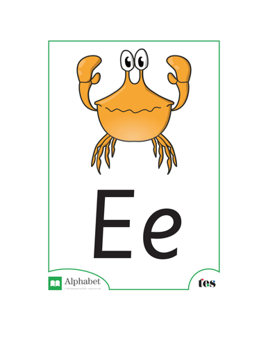 The Letter E - Ocean Theme | Teaching Resources