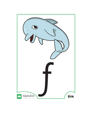 The Letter F - Ocean Theme | Teaching Resources