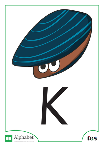 The Letter K - Ocean Theme | Teaching Resources