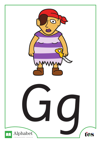 The Letter G - Pirate Theme | Teaching Resources