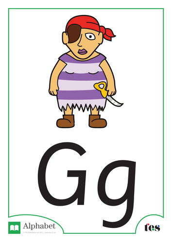The Letter G - Pirate Theme | Teaching Resources