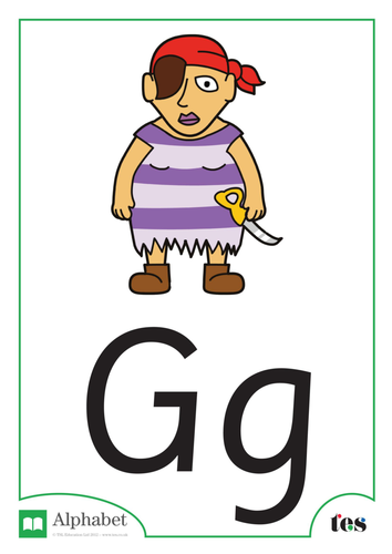 The Letter G - Pirate Theme | Teaching Resources