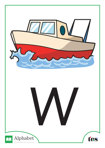 The Letter W - Ocean Theme | Teaching Resources
