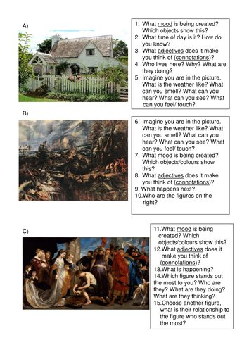 Art as creative thinking and writing stimuli | Teaching Resources