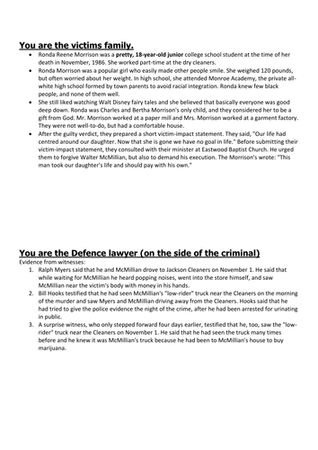 Capital Punishment debate | Teaching Resources