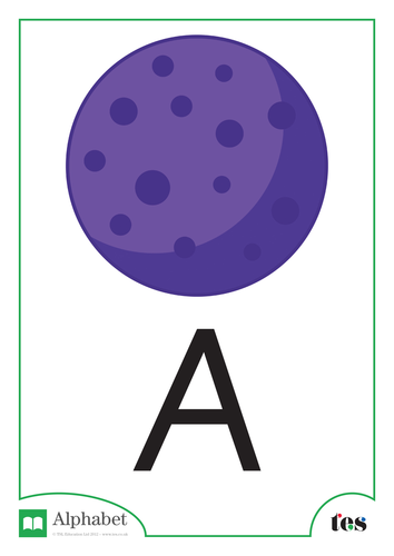 The Letter A - Space Theme | Teaching Resources