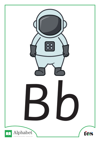 The Letter B - Space Theme | Teaching Resources