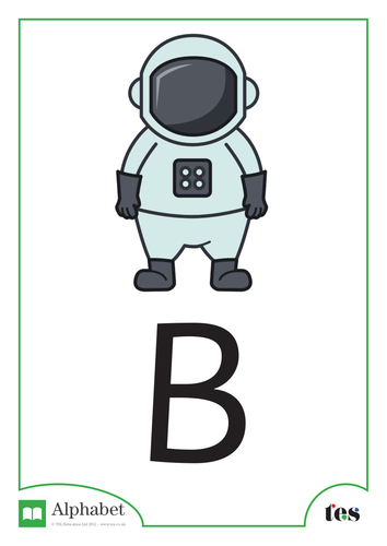 The Letter B - Space Theme | Teaching Resources