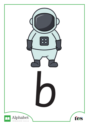 The Letter B - Space Theme | Teaching Resources