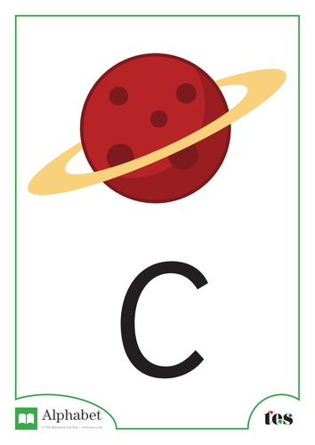 The Letter C - Space Theme | Teaching Resources
