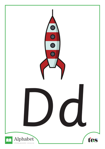 The Letter D - Space Theme | Teaching Resources