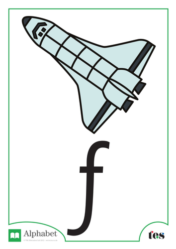 The Letter F - Space Theme | Teaching Resources